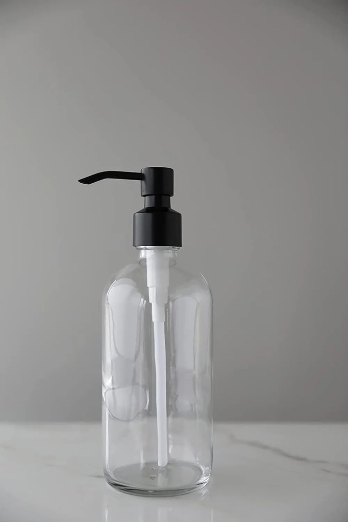 Arte Regal Dávkovač na mýdlo/šampón/kondicionér dávkovač - 0,5l - čiré sklo