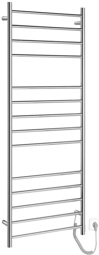 Sapho Sapho, REDONDO elektrický sušák ručníků, kulatý, 600x1500 mm, 130 W, leštěná nerez, ER250V