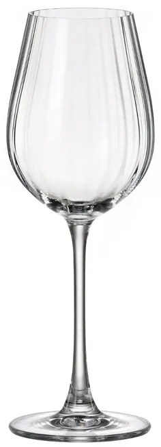 Bohemia Crystal Sklenice bílé víno Columba Optic 400ml (set po 6ks)