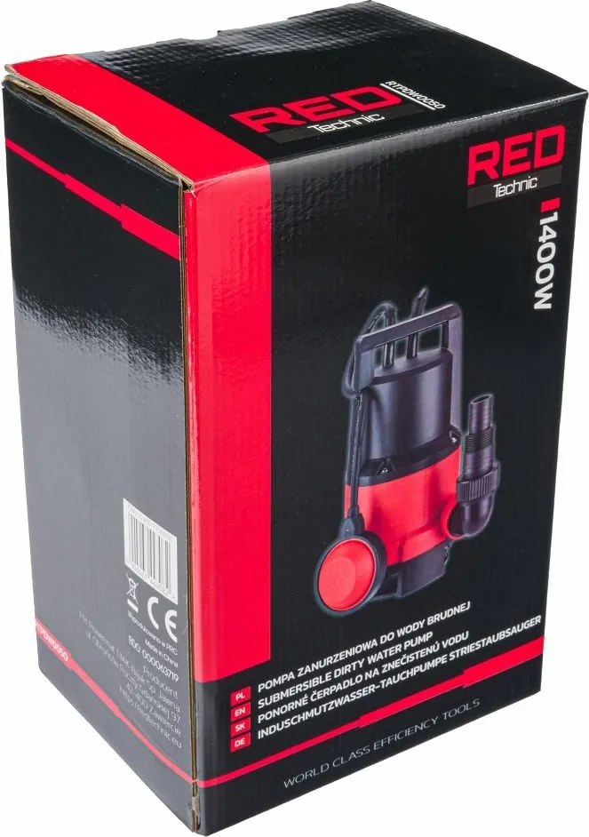 Kalové čerpadlo RTPDW0050, 1400W | RED TECHNIC