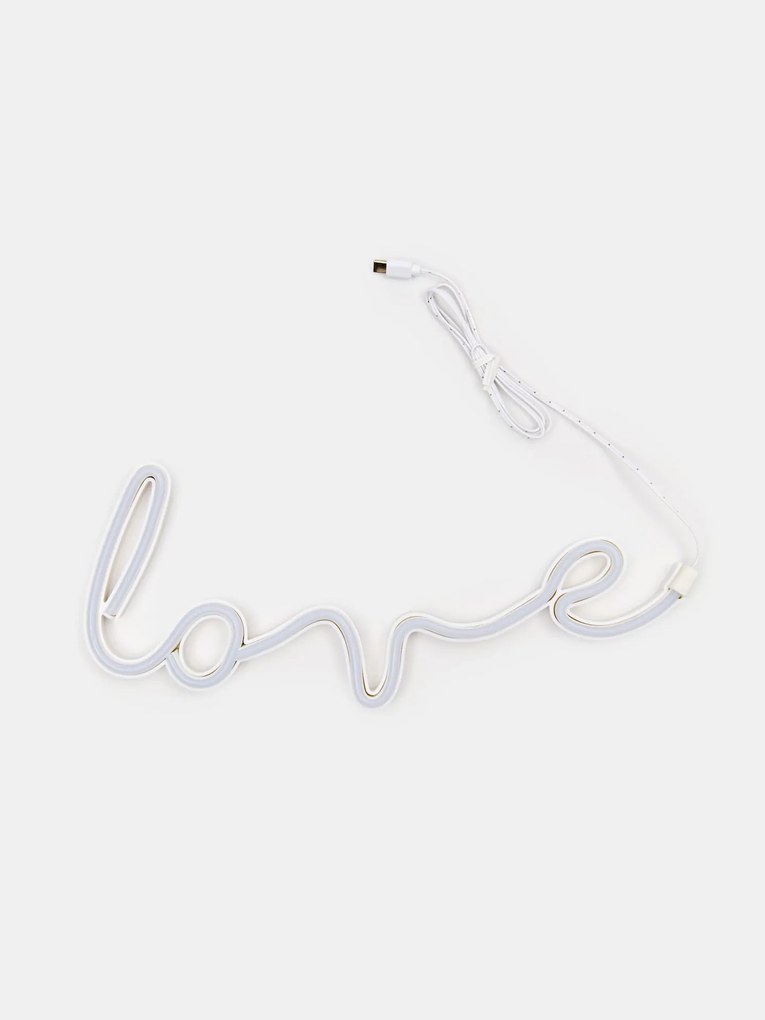 Sinsay - LED lampa ve tvaru nápisu „Love“ - bílá