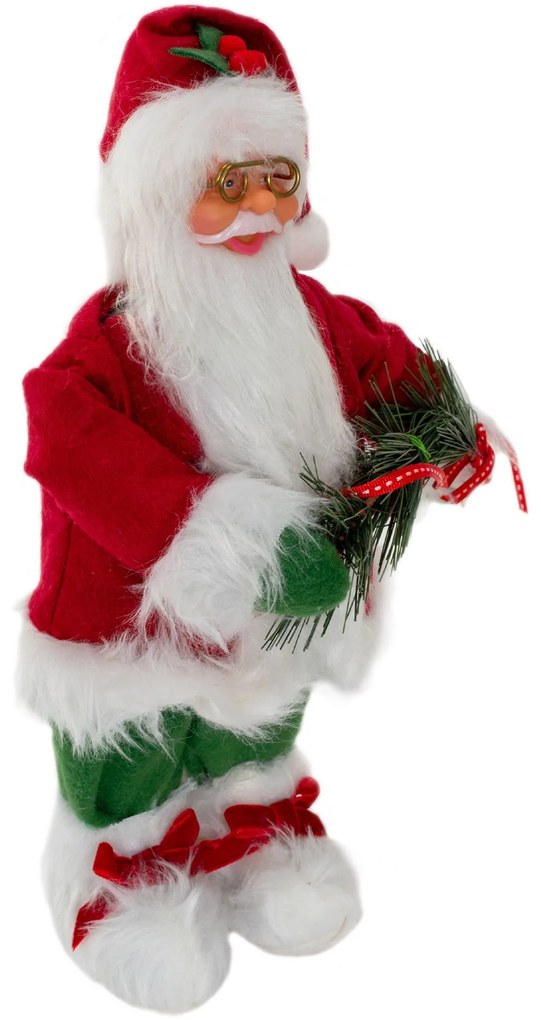 Tutumi, vánoční figurka Santa Clause 30cm 301251, bílá-červená-zelená, CHR-08900