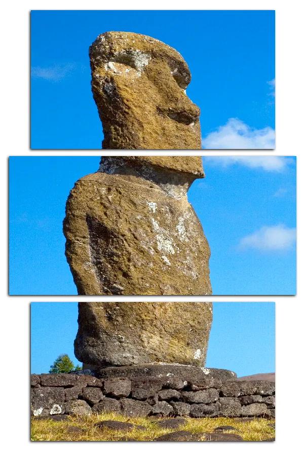 Obraz na plátně - Ahu Akivi moai - obdélník 7921C (90x60 cm)