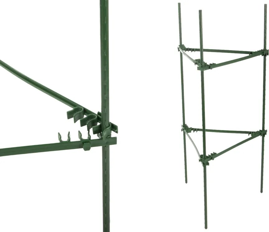 Trojúhelníková opěrka pro rostliny, 90 cm, stabilní, do zahrady a na zahrádku, divodv