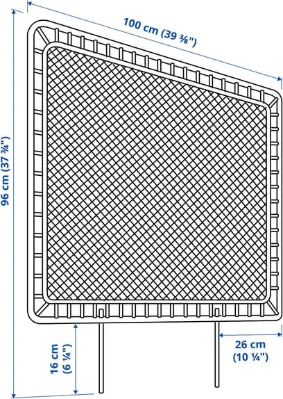 TOLKNING Čelo postele, ručně vyrobené ratan