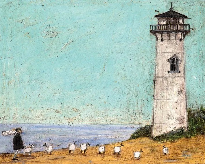 Obraz na plátně - Sam Toft, Seven Sisters and a Lighthouse