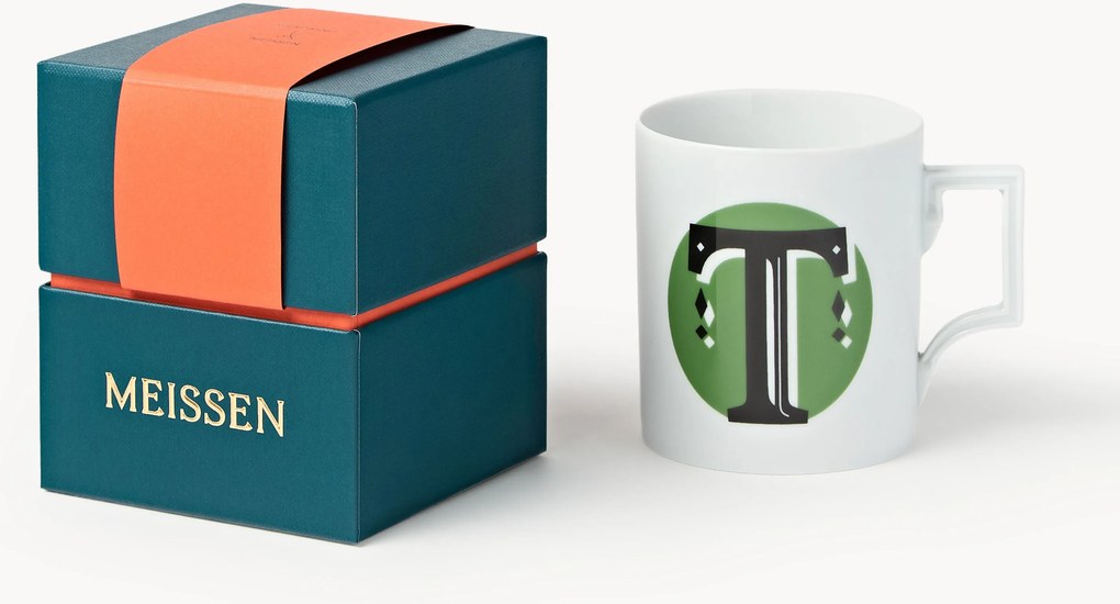 Westwing x MEISSEN, ručně vyrobený hrnek Initials's dekorací Motif
