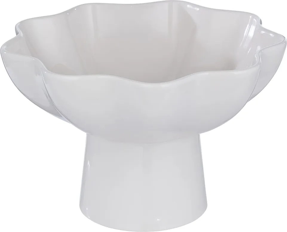 LOUISE Mísa s nohou 23 cm - krémová