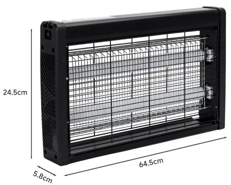 Brilagi - Elektrický lapač hmyzu 2xUV/18W/230V 100 m2 černá