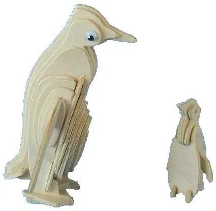 Woodcraft construction kit Woodcraft Dřevěné 3D puzzle Tučňák