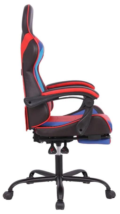 Dalenor Herní židle Game, syntetická kůže, černá / červená
