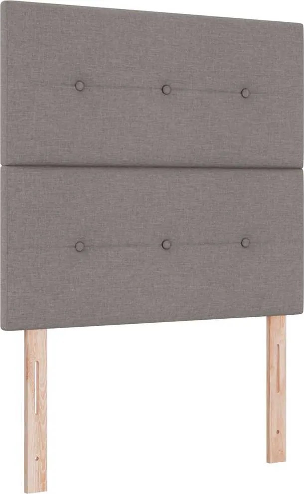 Postel s boxspringem s polštářem Taupe 200 x 80 cm textil 3341613