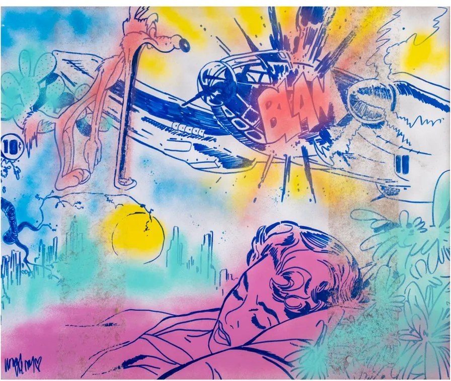 Vendula Veselá | Wona Wena Vendula Veselá | Blam Rám: Bílý, Velikost: 40 x 40 cm