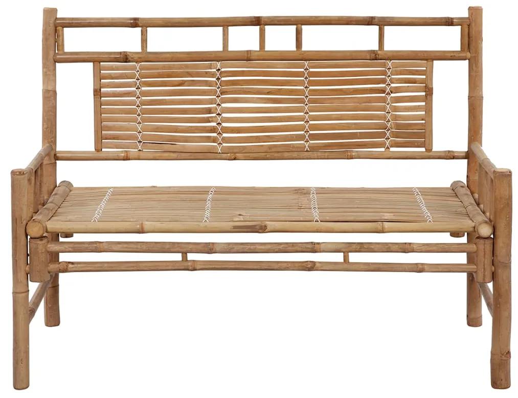 Zahradní lavice s poduškou 120 cm bambus,  3063893