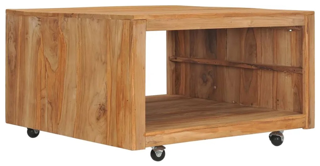 Konferenční stolek Hagen - masivní teakové dřevo | 80x80x40 cm
