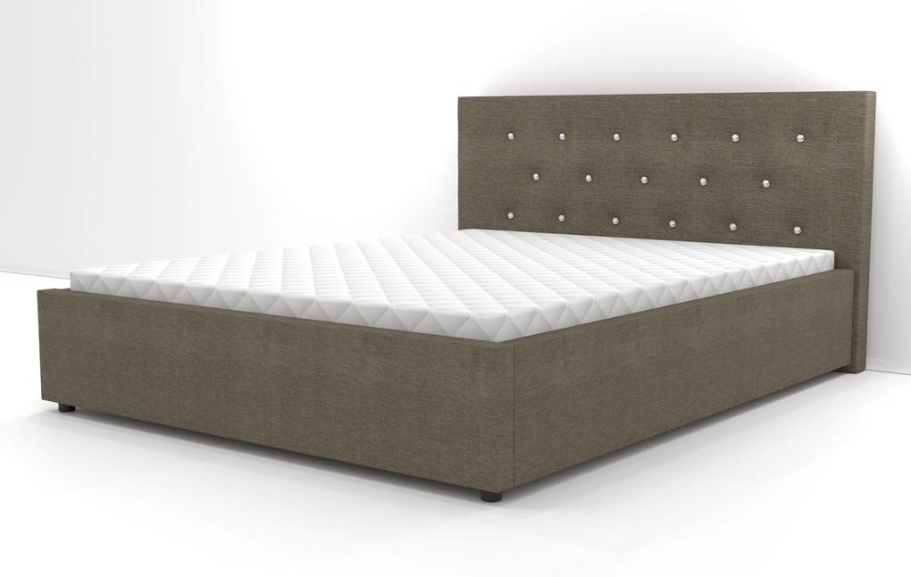 Eureka Čalouněná postel "PORTOFINO DIAMANTE" 160 x 200 Bari 24 Bari