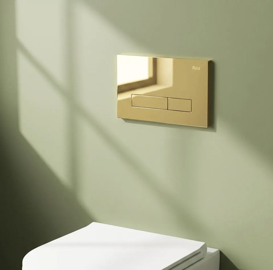 Tlačítko k WC podomítkovým systémům REA HD K011A-Q, zlatá
