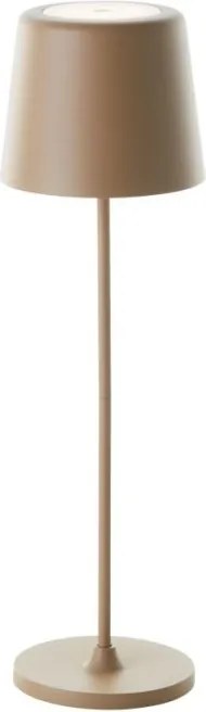 Brilliant G90939/18 Venkovní AKU stolní lampa KAAMI cappuccino USB-C