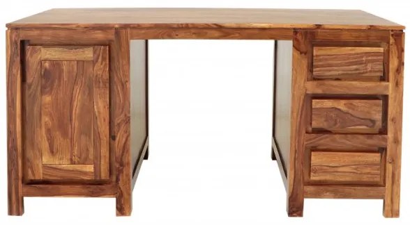 Indický nábytek - Psací stůl Gani 160x76x80 z indického masivu palisandr Natural