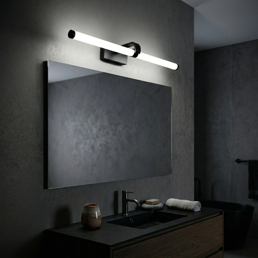 Toolight Toolight, LED nástěnné svítidlo 60cm, 13W, 4000K, 1000lm, APP1888-1W, černá matná, OSW-66043