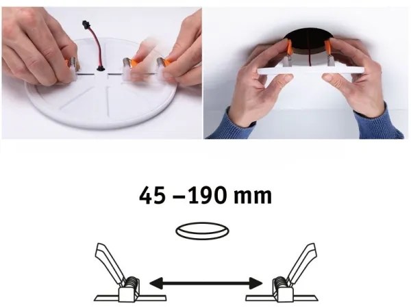 Paulmann 92392 - LED/17,5W IP44 Koupelnové podhledové svítidlo VARIFIT 230V