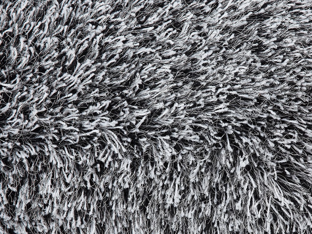 Koberec Shaggy 200 x 300 cm melanž černo-bílý CIDE Beliani