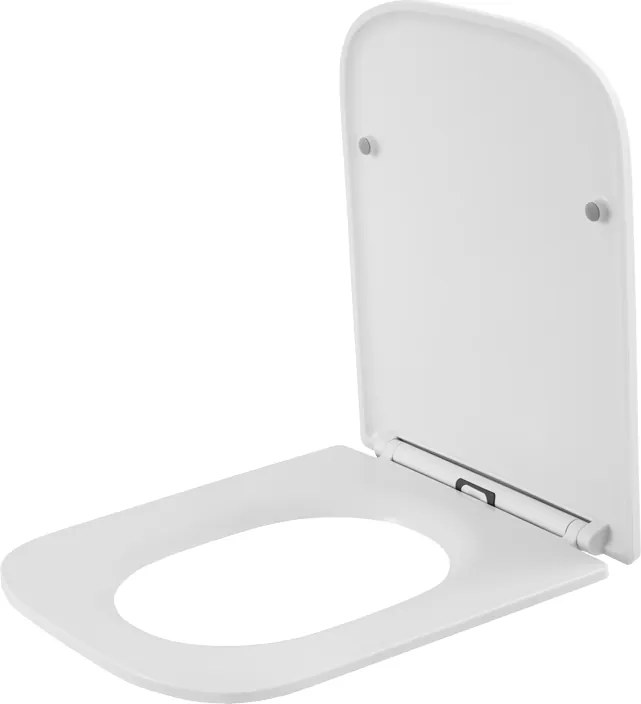 Gamma Venice, toaletní WC sedátko 435x362mm z duroplastu s pomalým zavíráním, bílá, GMA-VENICE