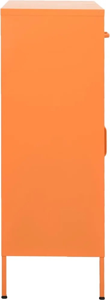 Úložná skříň oranžová 80 x 35 x 101,5 cm ocel 336165