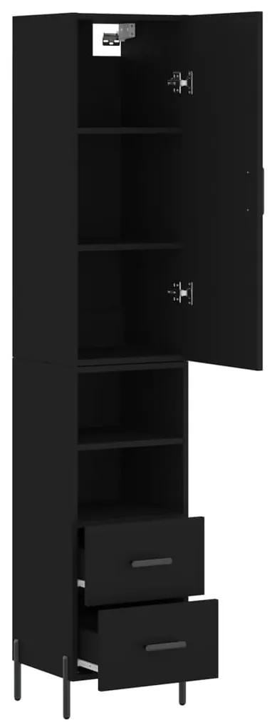 Skříň highboard černá 34,5 x 34 x 180 cm kompozitní dřevo,  3198922