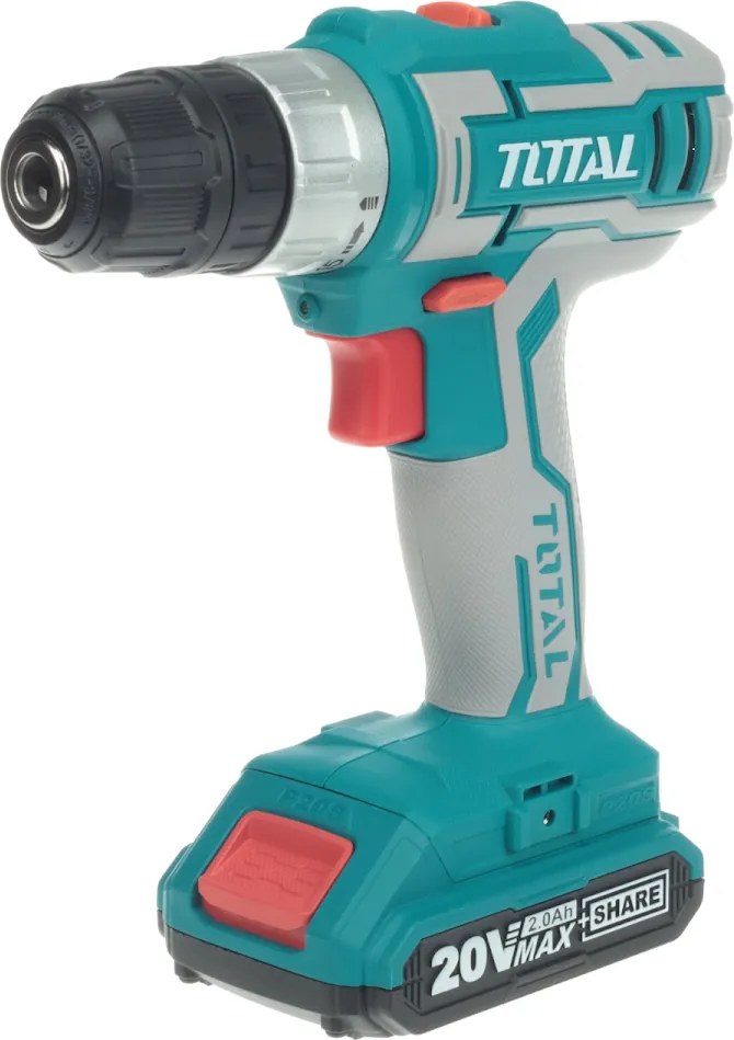 Vrtací šroubovák aku, 20 V Li - ion (1 × ), 2000 mAh TOTAL TDLI20024