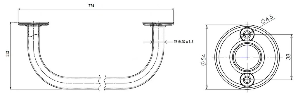 AQUALINE 8012 sušák-držák ručníků 70 cm, bílá