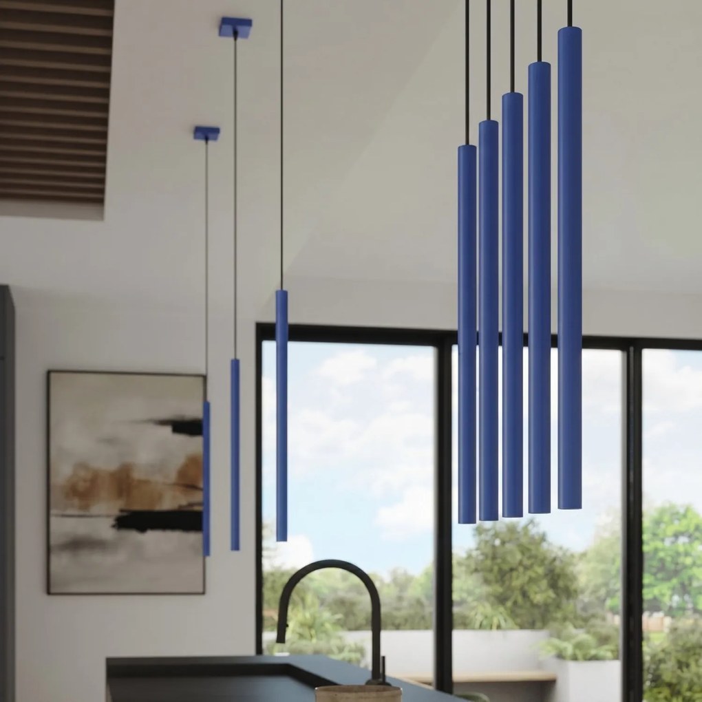 Sollux Lighting Závěsné svítidlo PASTELO 3P ultramarínové