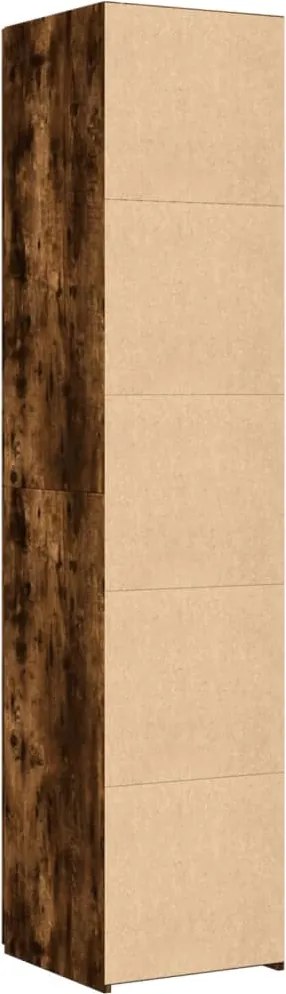Skříň highboard kouřový dub 40 x 42,5 x 185 cm kompozitní dřevo 3281403