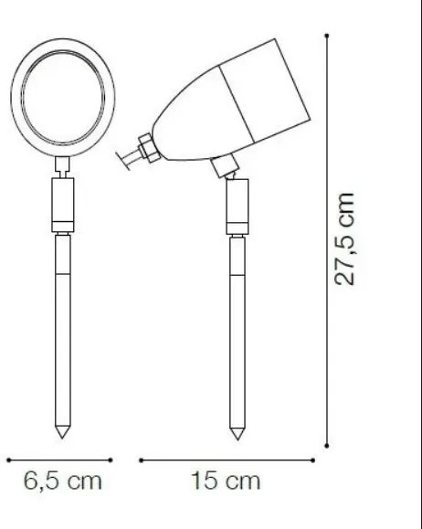 IDEAL LUX Venkovní zapichovací osvětIení INSIDE, černé 115429