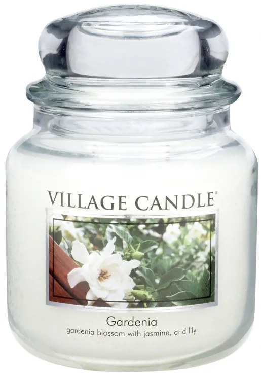 Village Candle Vonná svíčka ve skle, Gardénie - Gardenia, 16oz Premium