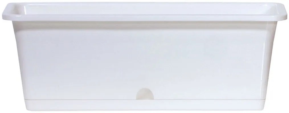 Prosperplast CAMELIA truhlík s miskou 50,8x18,8x17,3cm bílý DCM500