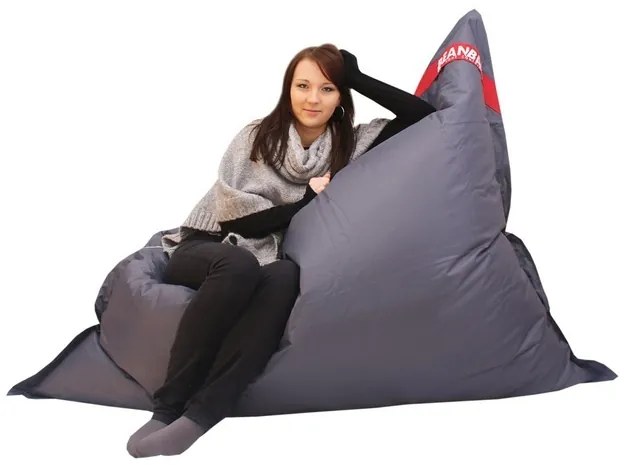 BeanBag Sedací vak 179x140 perfekt dark gray