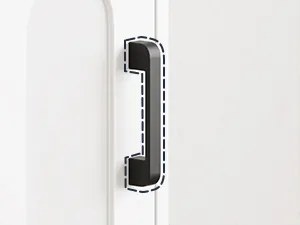 Koupelnová skříňka Nopy 21 cm bílá/ořech