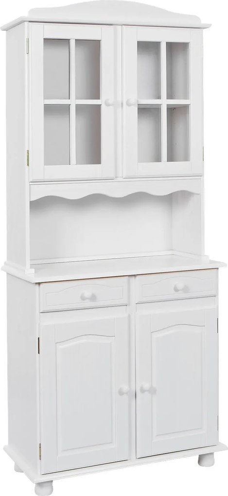 XXXLutz KREDENC, borovice, bílá, 88/198/43 cm P & B - Kredence a vitríny - 000528013301