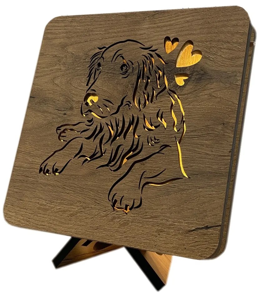 Li-Go "Retrívr" lampa 19x19cm provedení povrchu: jedle