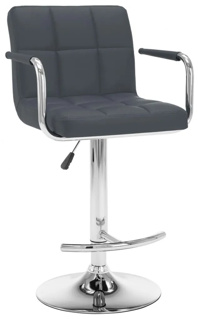 Barové stoličky Myall - umělá kůže - 2 ks | šedé