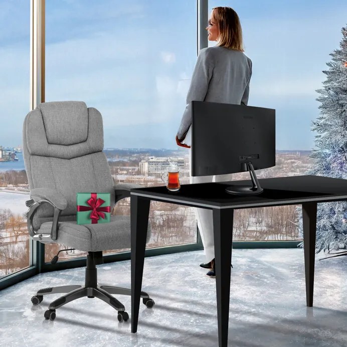 Autronic Kancelářské křeslo KA-C715 Barva potahu: Šedá