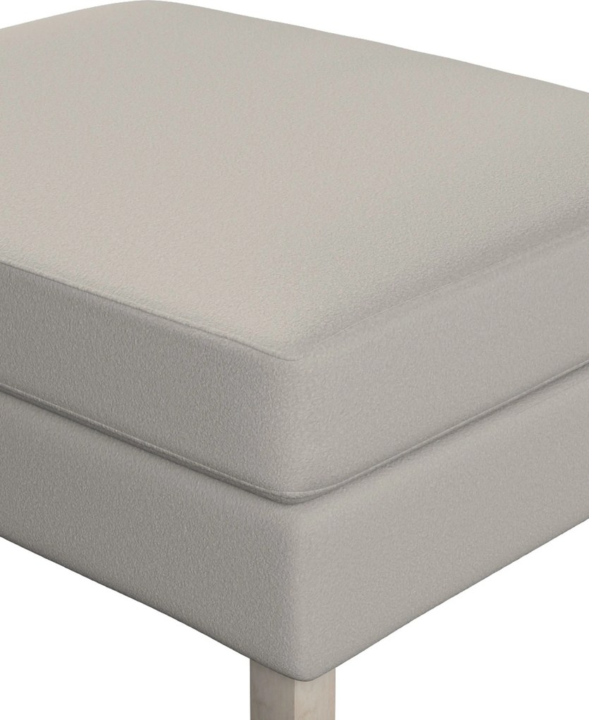 Potah na podnožku IKEA Karlstad barva béžová látka pletený vzor