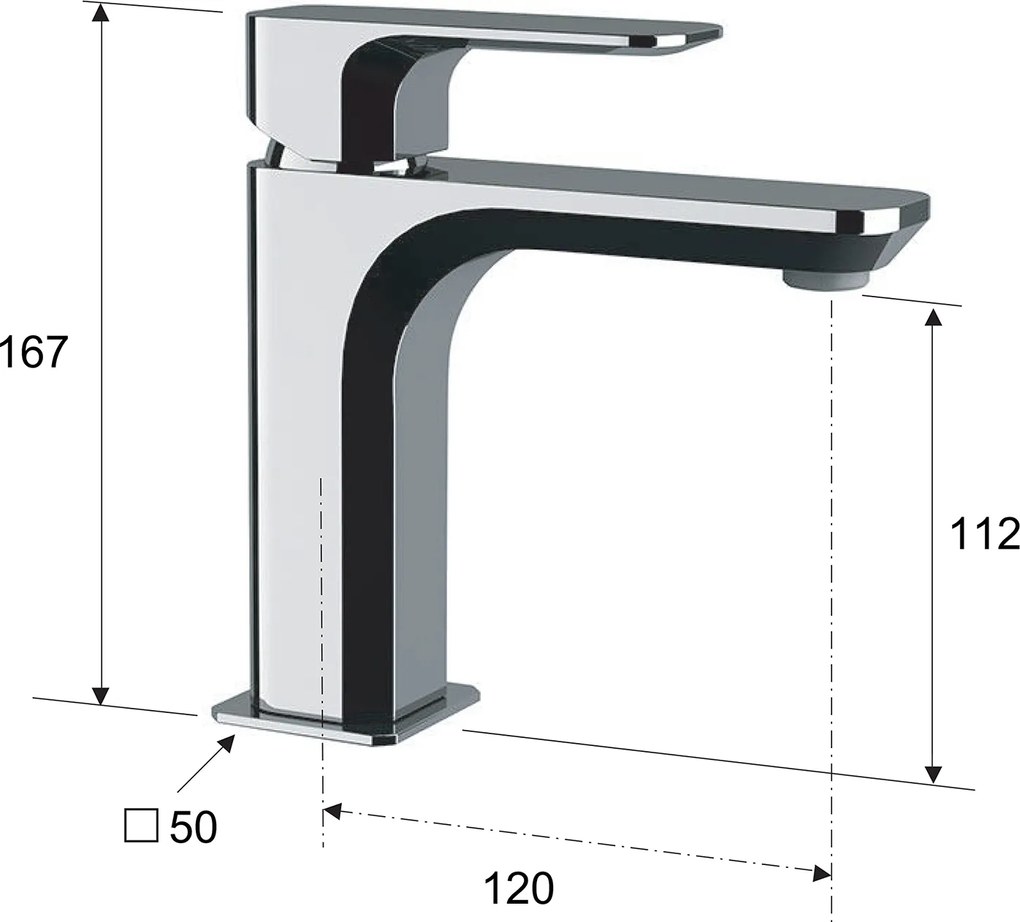 Sapho, SPY stojánková umyvadlová baterie bez výpusti, chrom, PY02