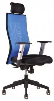 Office Pro Kancelářská židle CALYPSO GRAND BP/SP1 Hlavová opěrka bez hlavové opěrky Čalounění OFFICE PRO  Červený opěrák / černý sedák