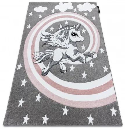 Dětský kusový koberec PETIT Poník šedý Rozměr: 180x270 cm