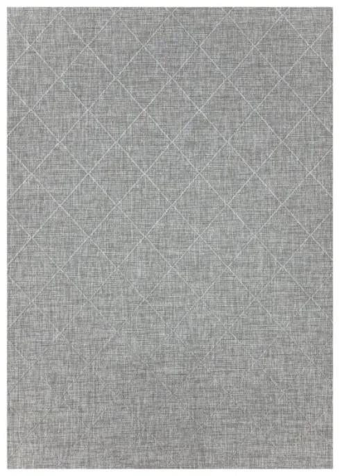 Vopi | Venkovní kusový koberec Zagora 4512 grey - 140 x 200 cm