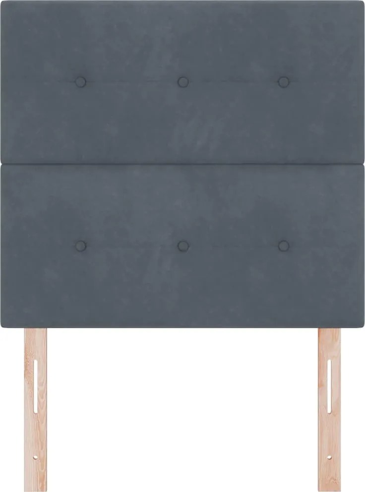 Čelo postele Tmavě šedá 100 cm samet 3337816