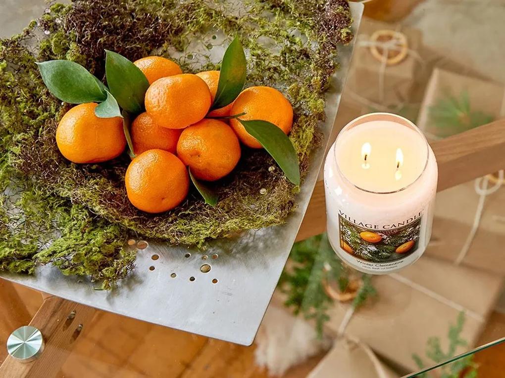 Village Candle – vonná svíčka Winter Clementine (Sváteční mandarinka), 602 g