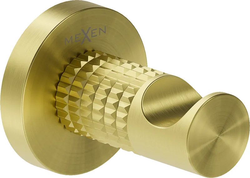 Mexen Triv, nástěnný háček na ručníky, zlatá matná, 70A33011-55